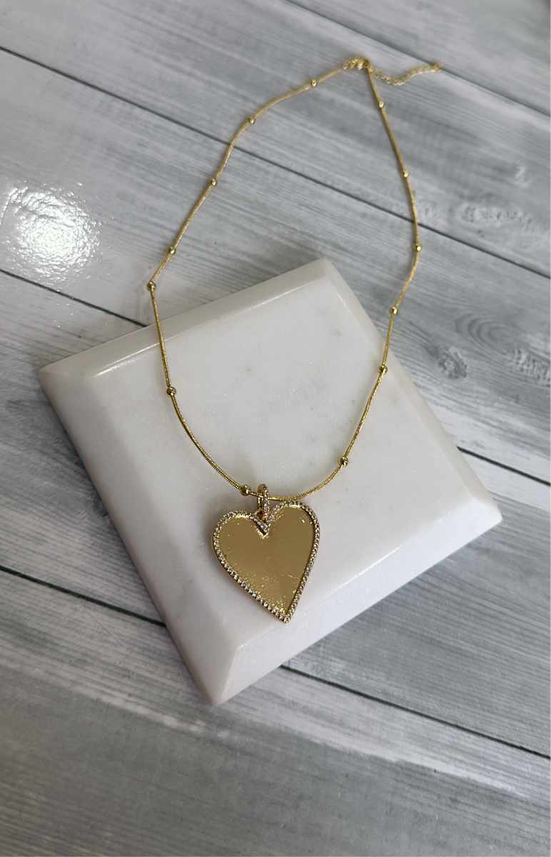 Heart gold chain – Prendas Creativas